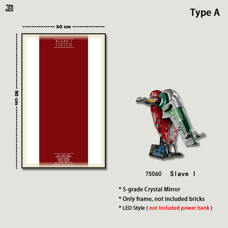 Wall frame for LEGO® Star Wars™ UCS 75060 Slave I