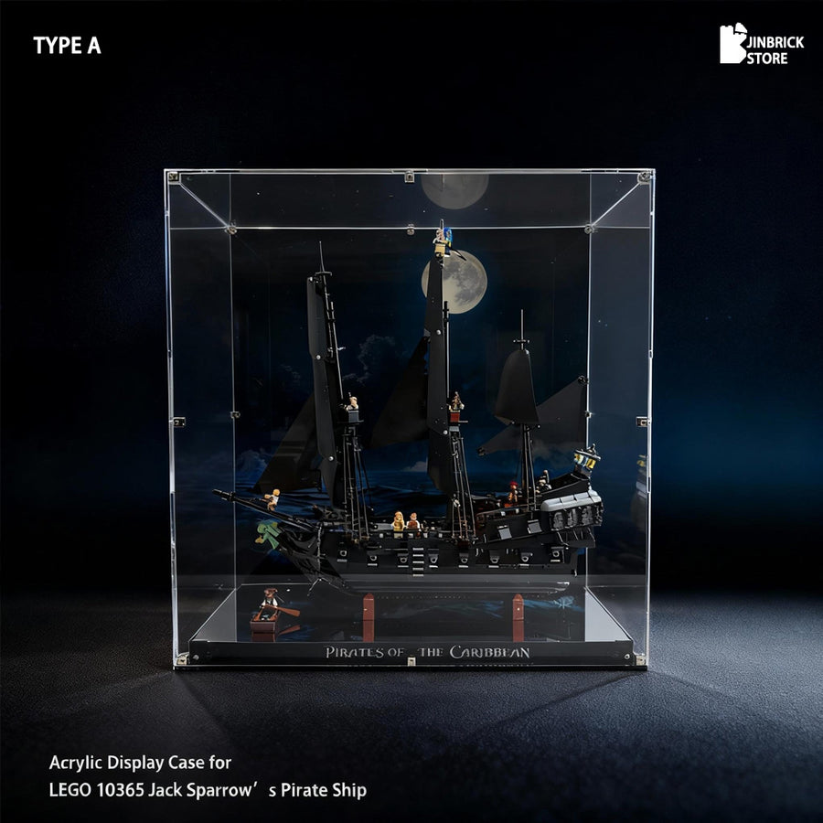 【Premium】Arcylic Display Case for 10365 LEGO Jack Sparrow’s Pirate Shi